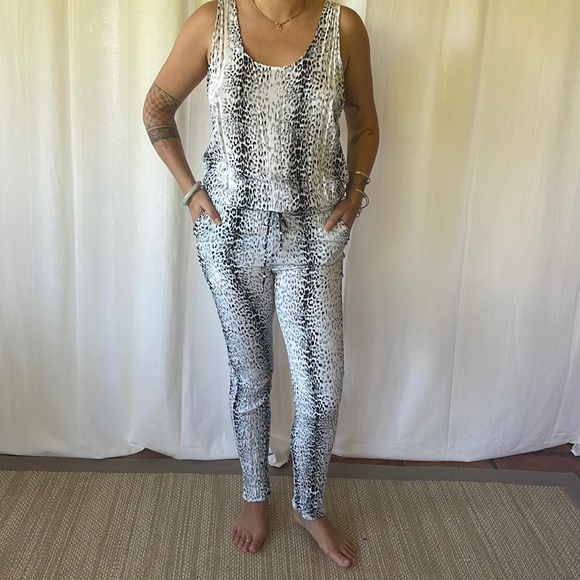 Indah | Pants & Jumpsuits | Indah Jumper In White Tiger | Poshmark